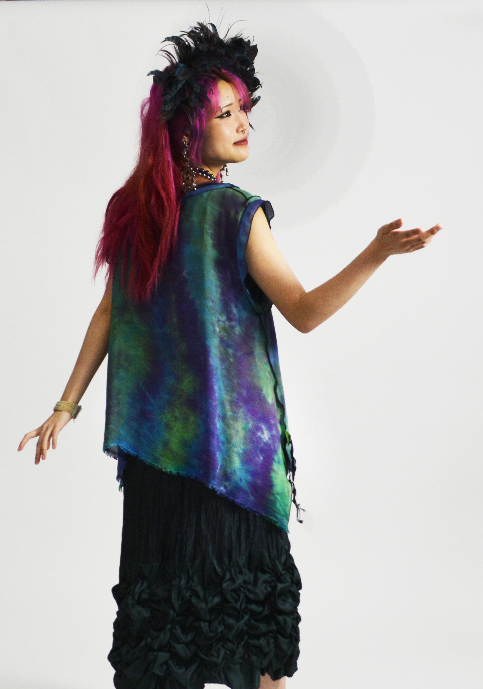 Deep Forst Hand Dyed Tunic